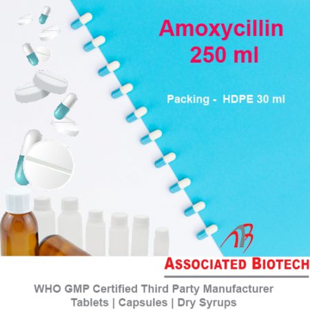 Amoxycillin 250ml Dry Syrup WHO GMP Plant Third Part Manufacturer