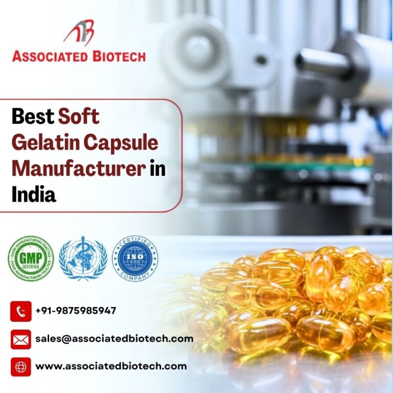 Best Soft Gelatin Capsule Manufacturer in India | Associated Biotech
